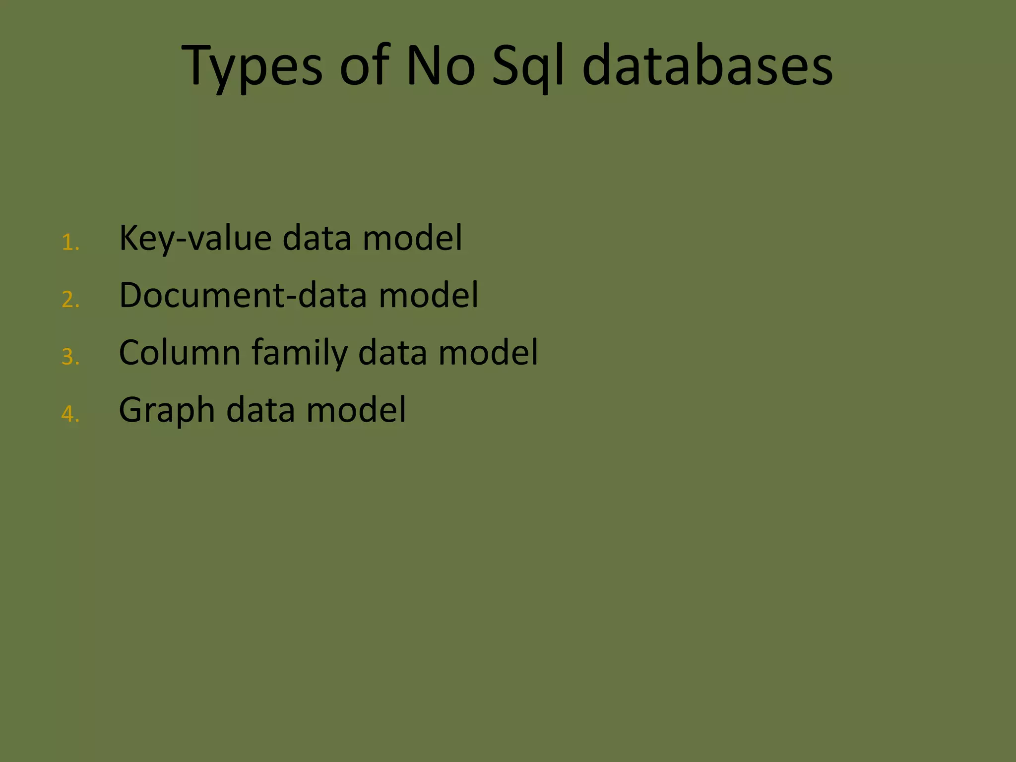 no sql presentation | PPT