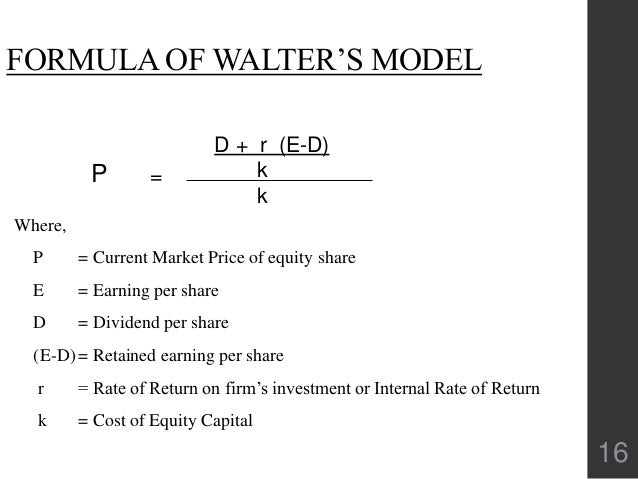 dividend decision.