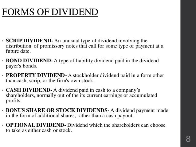 dividend decision.