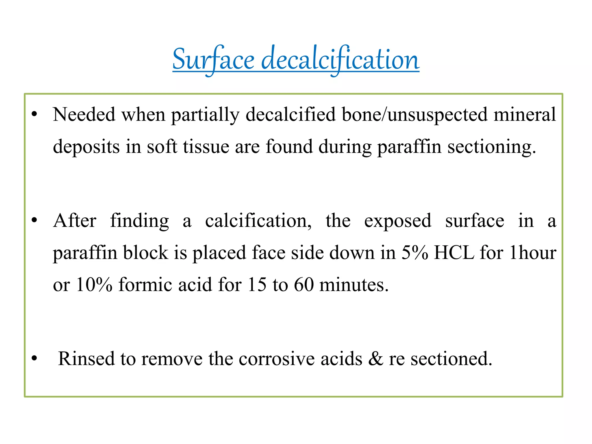 DECALCIFICATION | PPTX