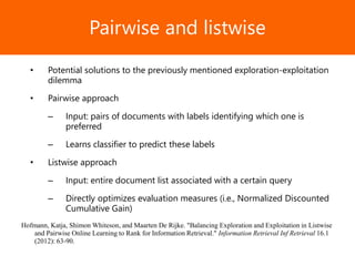 Online Learning to Rank | PPT