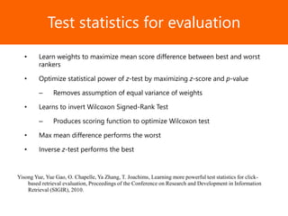 Online Learning to Rank | PPT