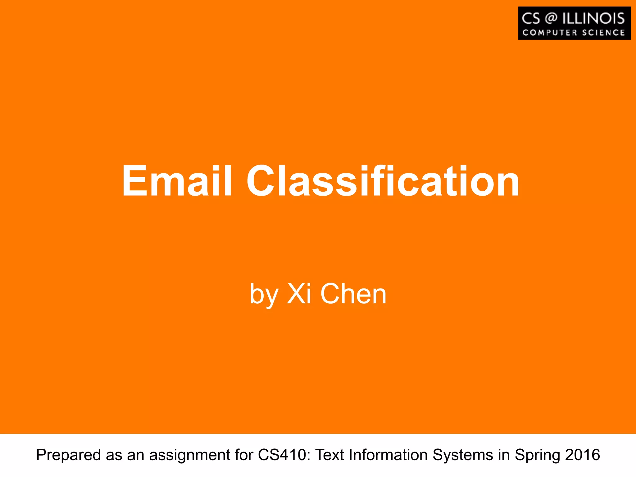 Email Classification | PDF