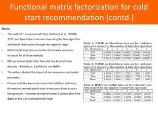 Preference Elicitation in Recommender Systems | PPT