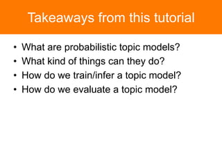 Topic Modelling: Tutorial on Usage and Applications | PPT