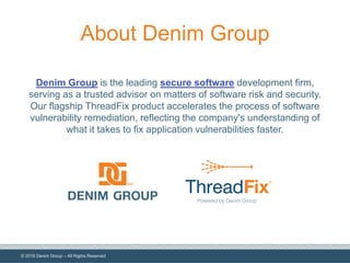 Create a Unified View of Your Application Security Program – Black Duck Hub and ThreadFix | PPT