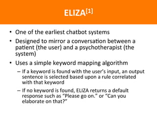 An Introduction to Chatbots | PPT