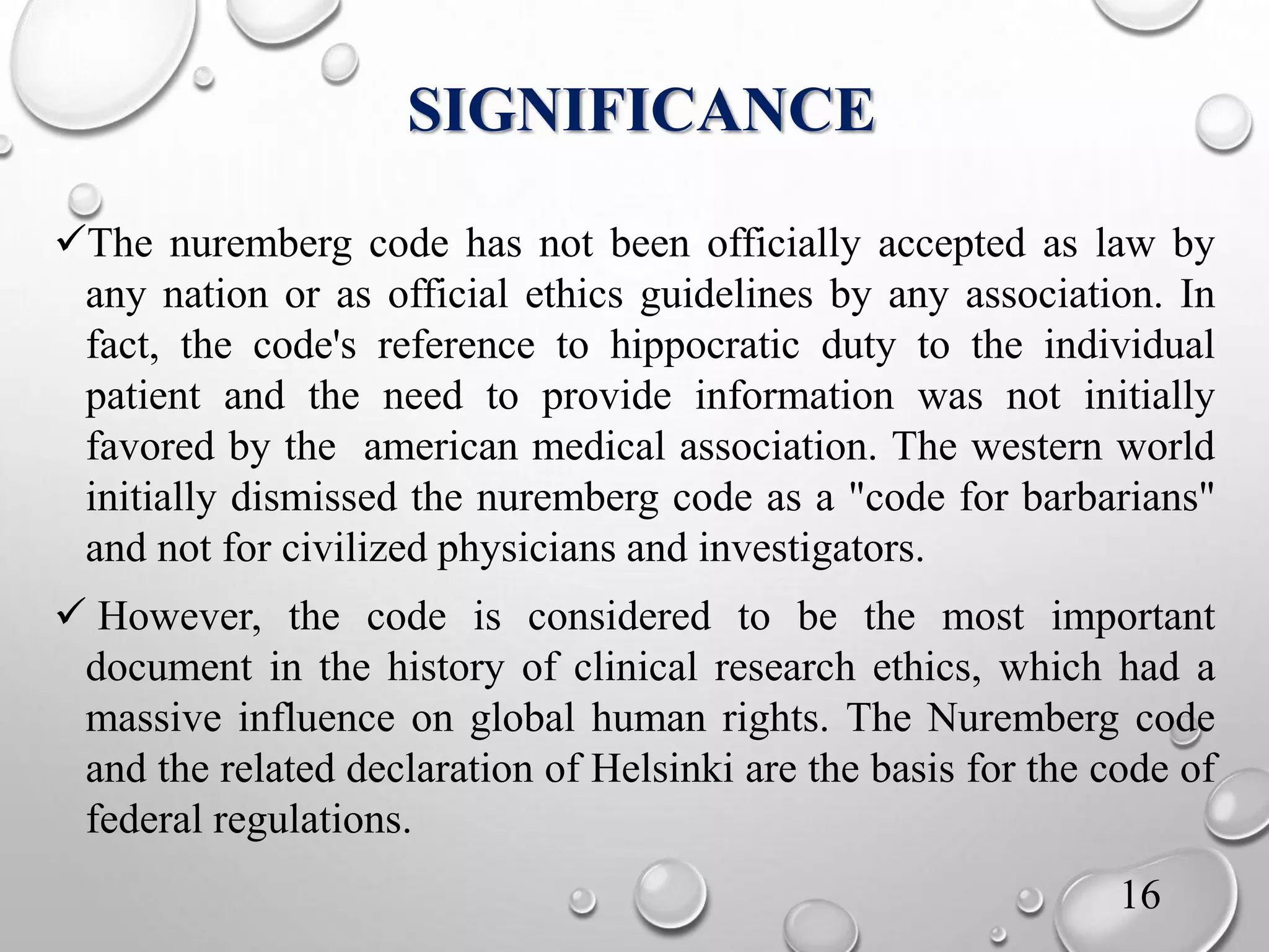 declaration of helsinki ppt | PPTX