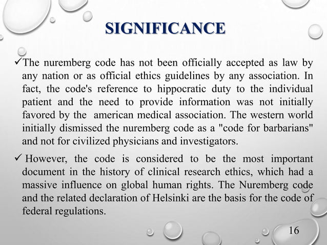 declaration of helsinki ppt | PPTX | Pharmaceutical Drugs | Medical Health