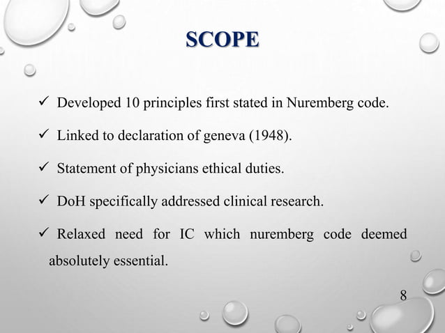 declaration of helsinki ppt | PPTX | Pharmaceutical Drugs | Medical Health