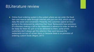 Online Food Ordering System Presentation | PPTX