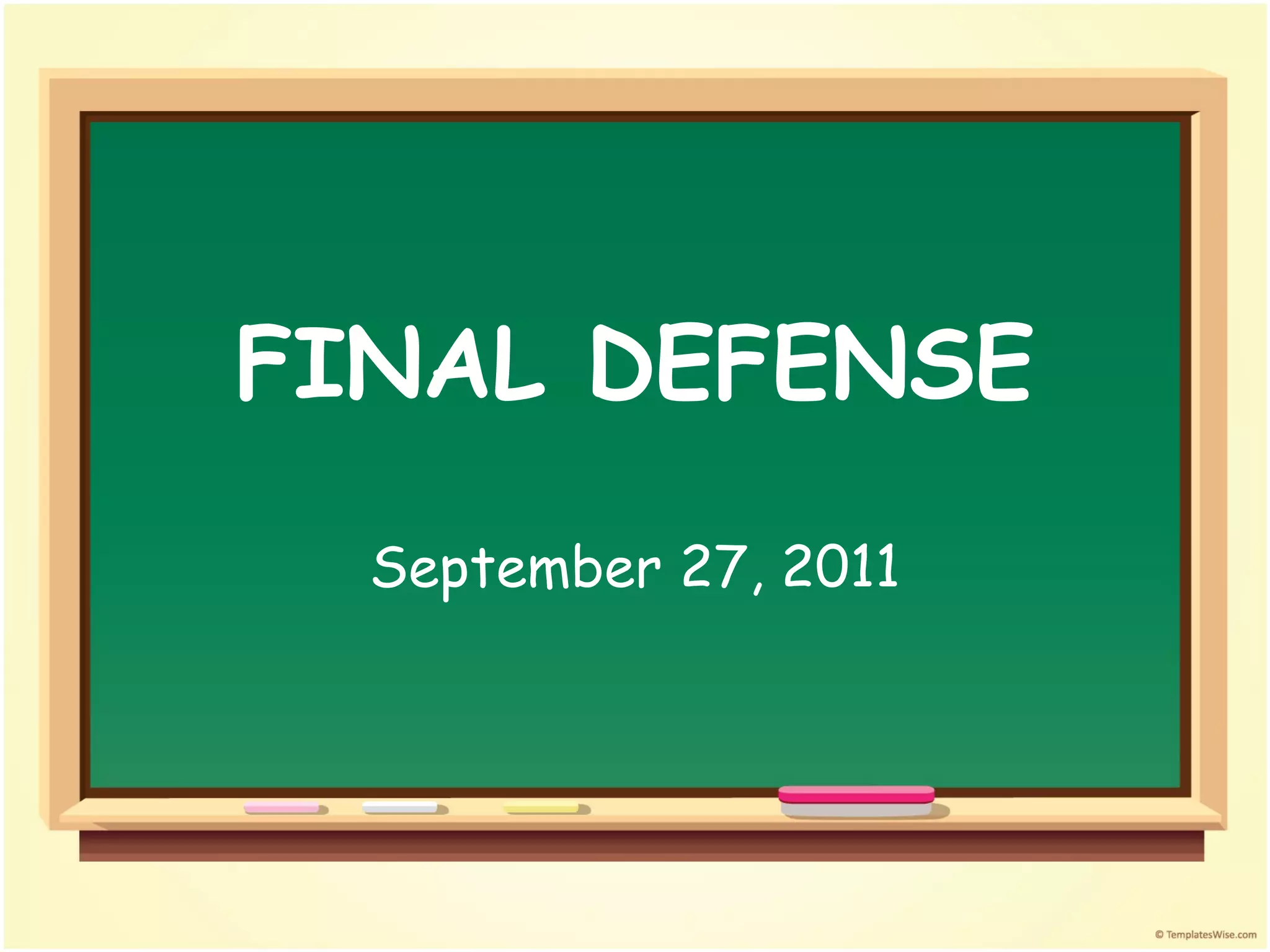 Nursing Research Final Defense | PPT