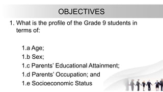 GRADE 11 RESEARCH FINAL DEFENSE | PPTX | Professional School ...