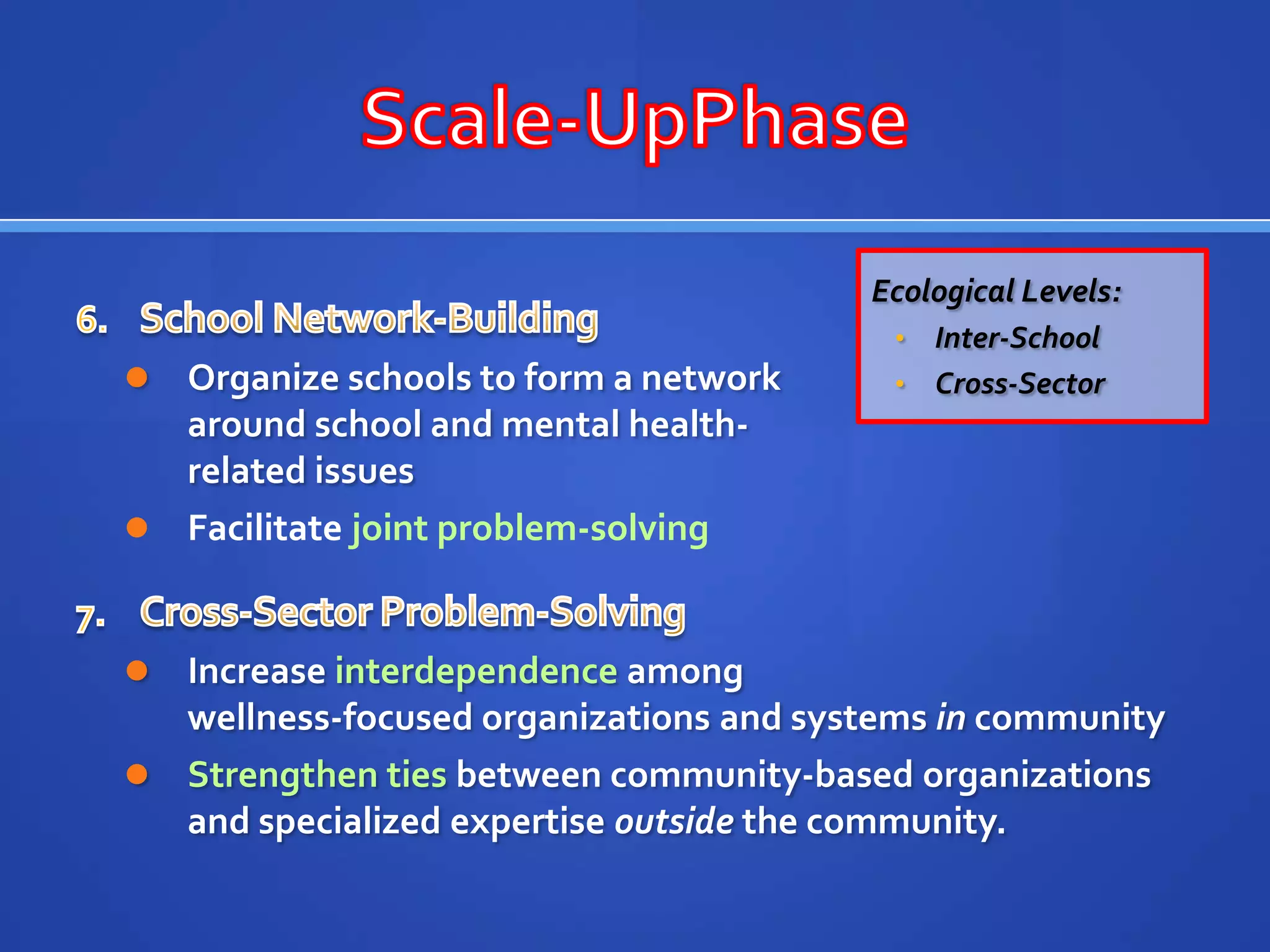 The School-Based Community Intervention Model | PPT