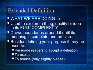 Comprehensive Guide to Writing Effective Definition Essays | PPT
