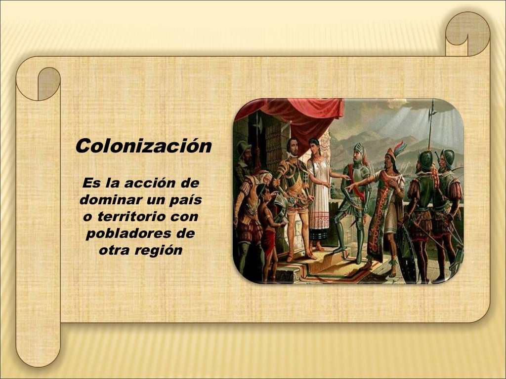 La colonizacion de America