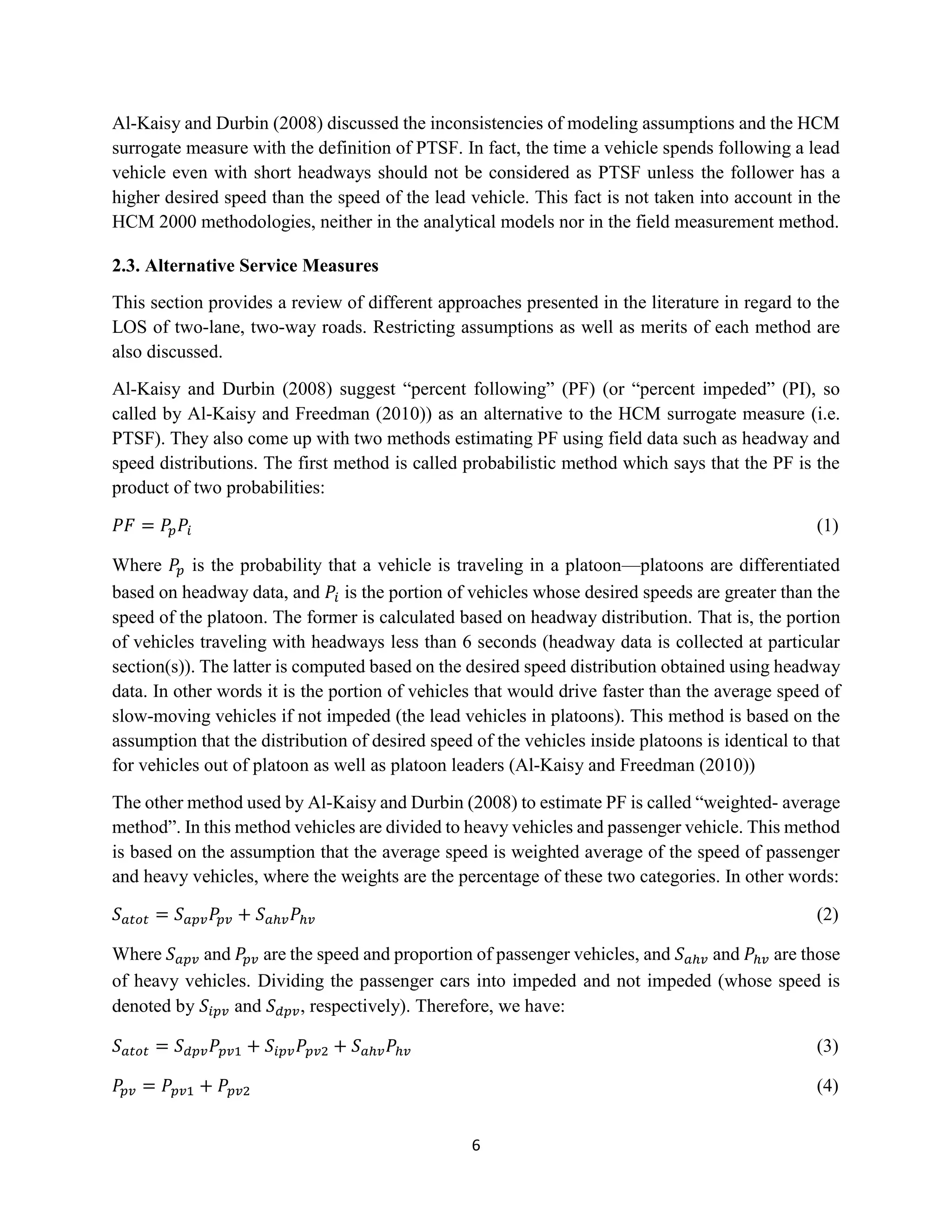 Traffic Flow Theory Final Paper | PDF | Auto Type | Automotive