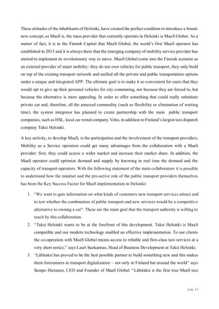 International Benchmarking of business models enacted by main MaaS providers | PDF