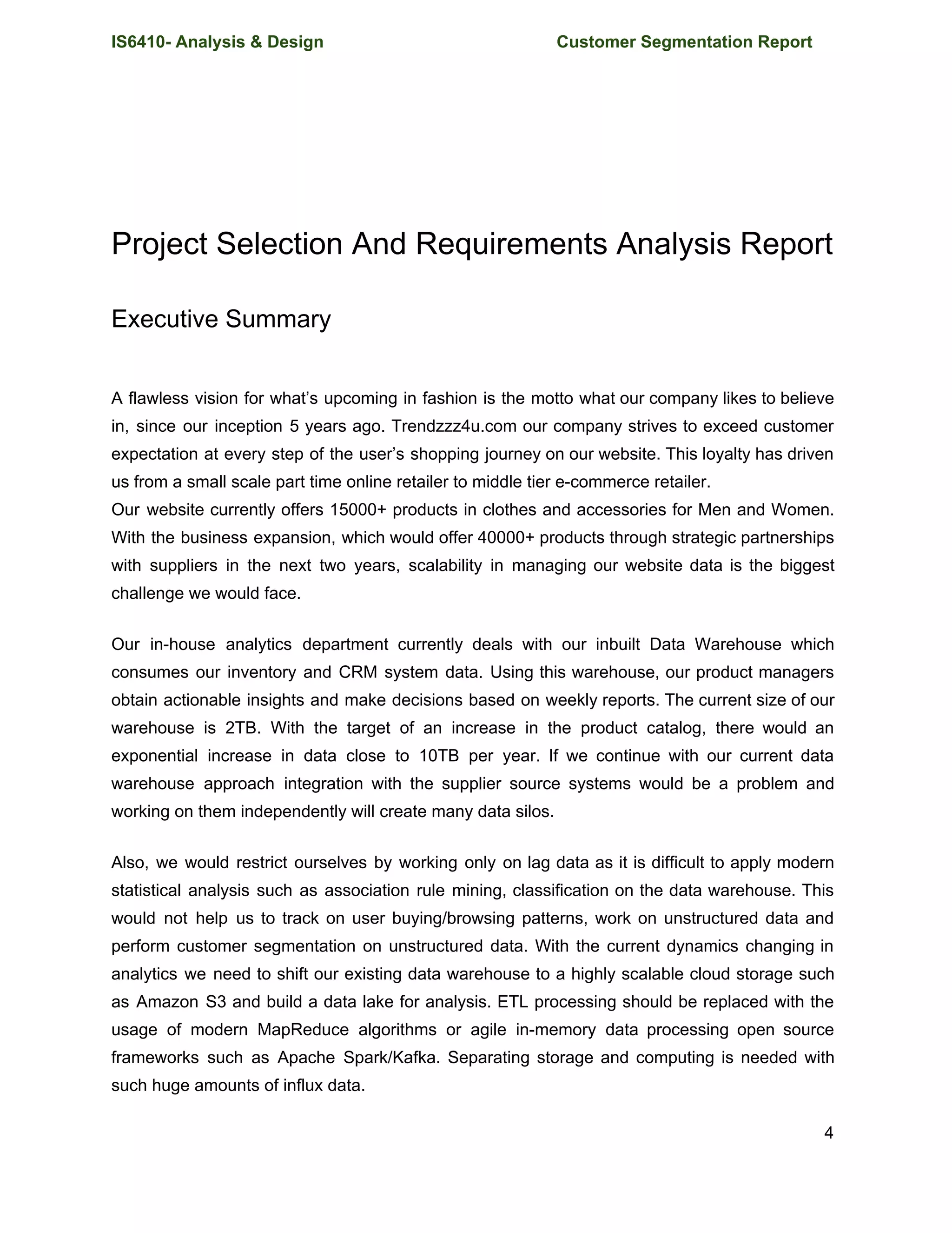 Customer Segmentation Project | PDF