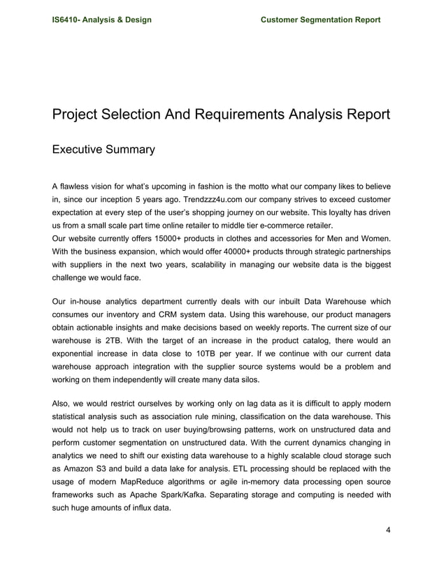 Customer Segmentation Project | PDF