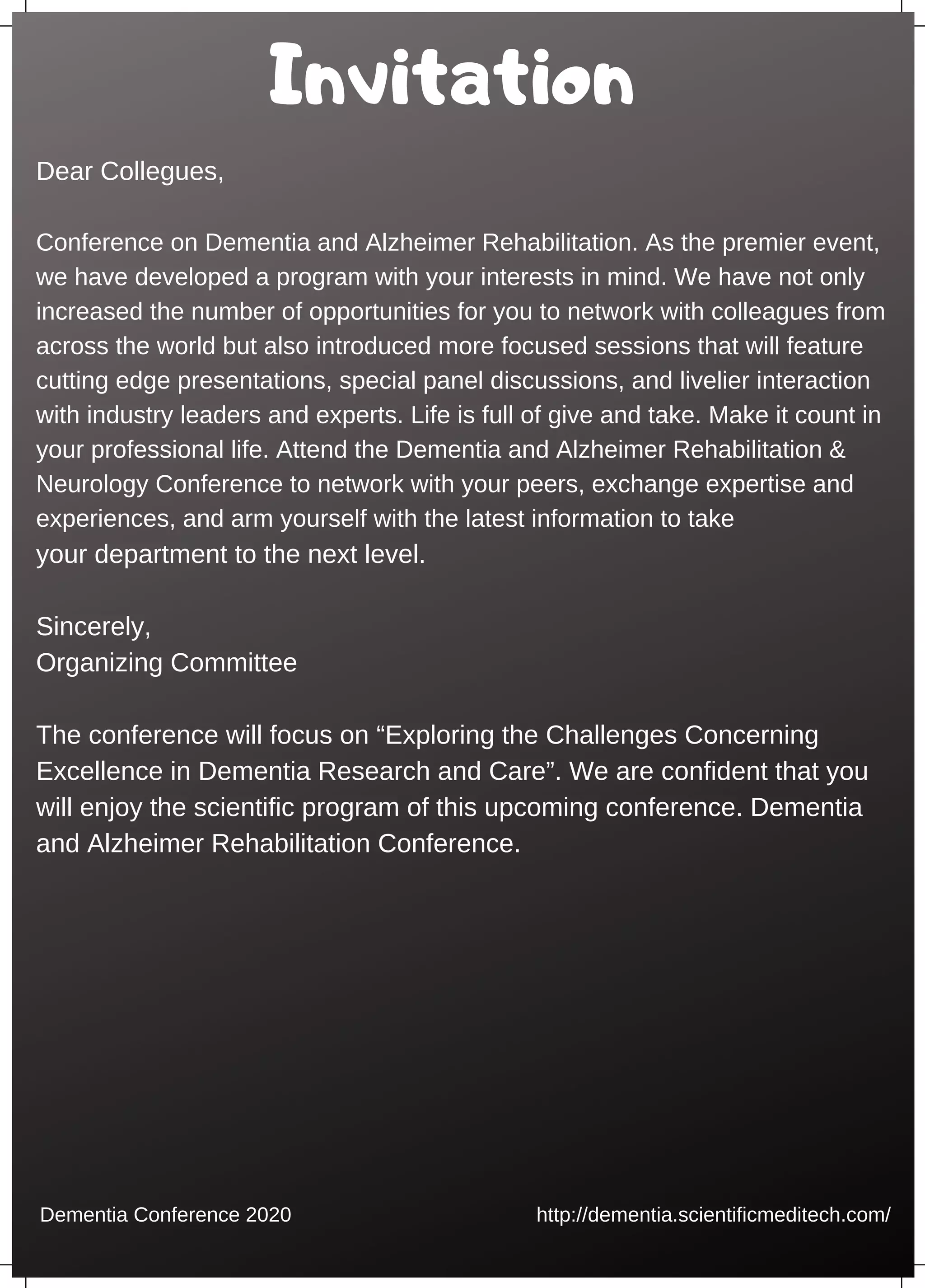 Dementia Conference 2020 | PDF