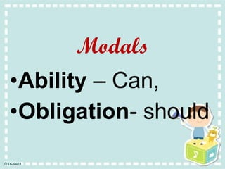 Modals of obligation | PPT