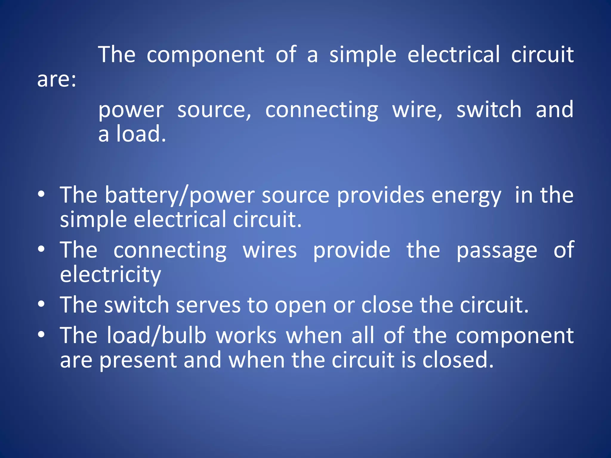 Simple circuit with activity | PPTX