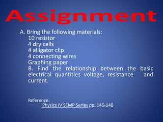 Simple circuit with activity | PPTX
