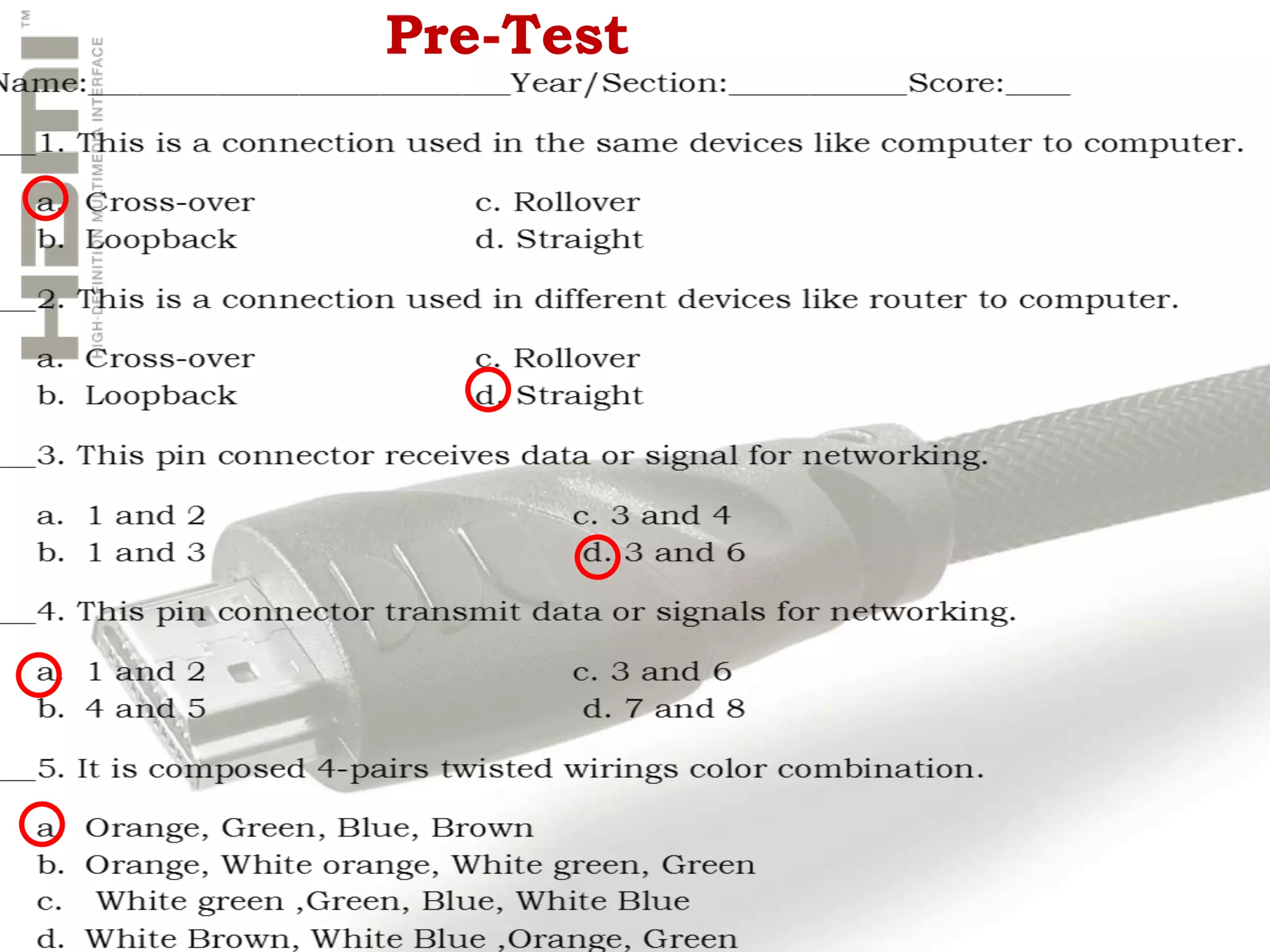 Straight&Cross-over cable connection | PPTX