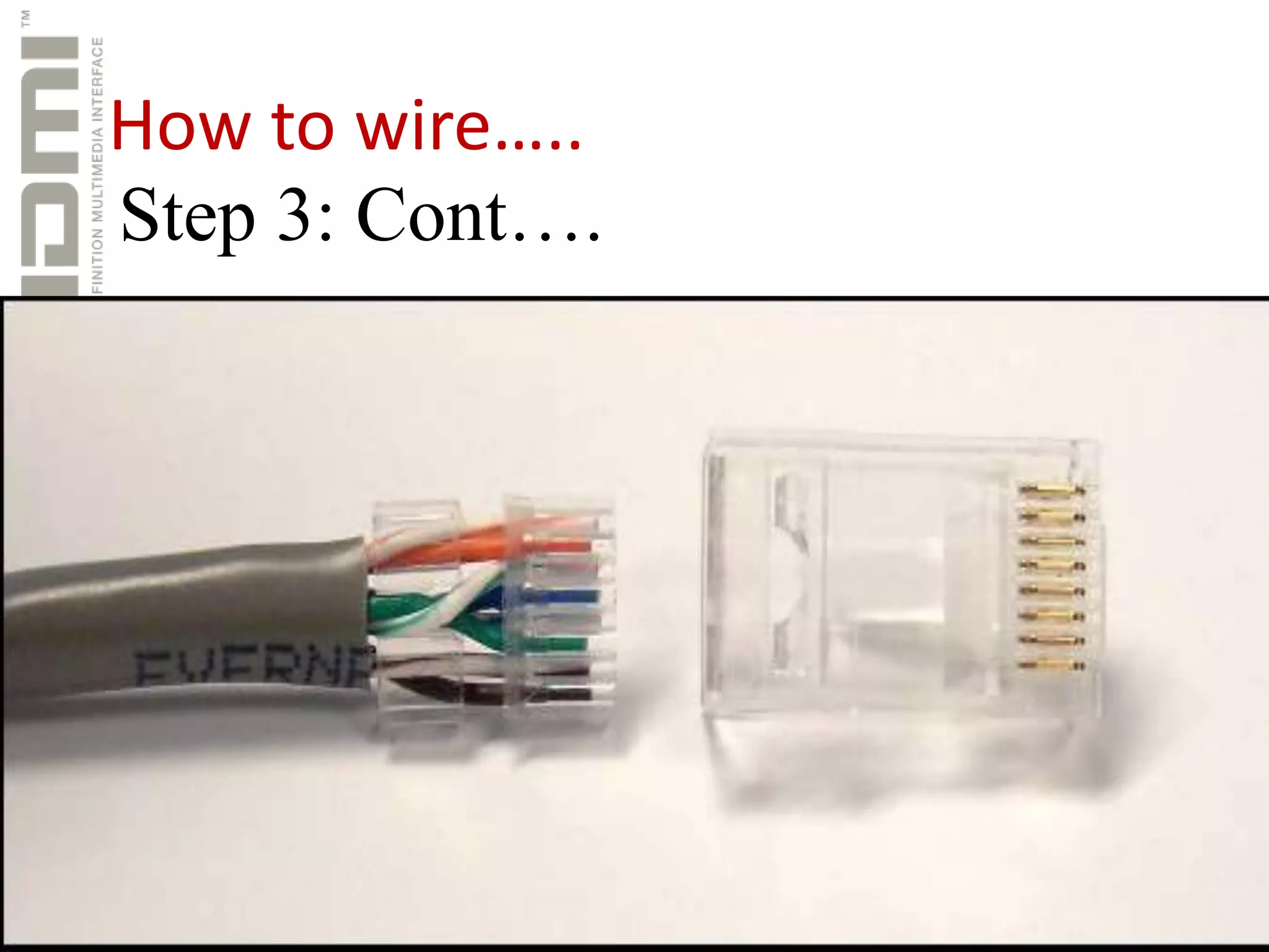 Straight&Cross-over cable connection | PPTX