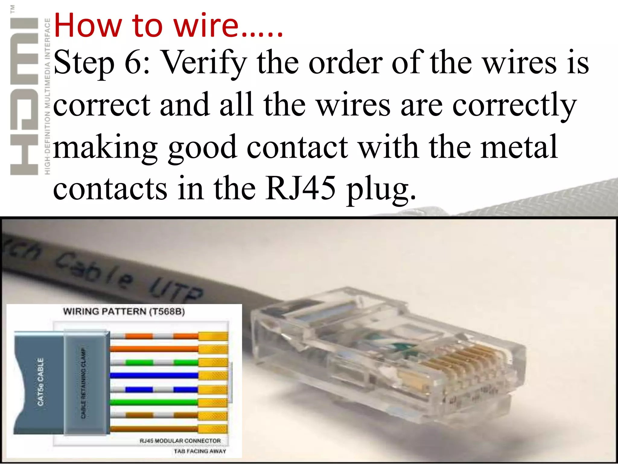 Straight&Cross-over cable connection | PPTX