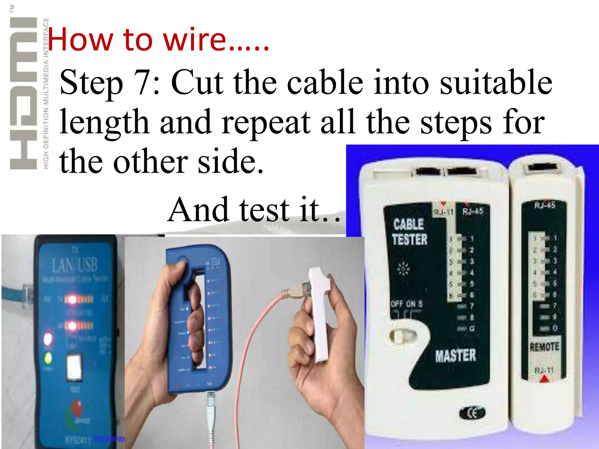 Straight&Cross-over cable connection | PPTX