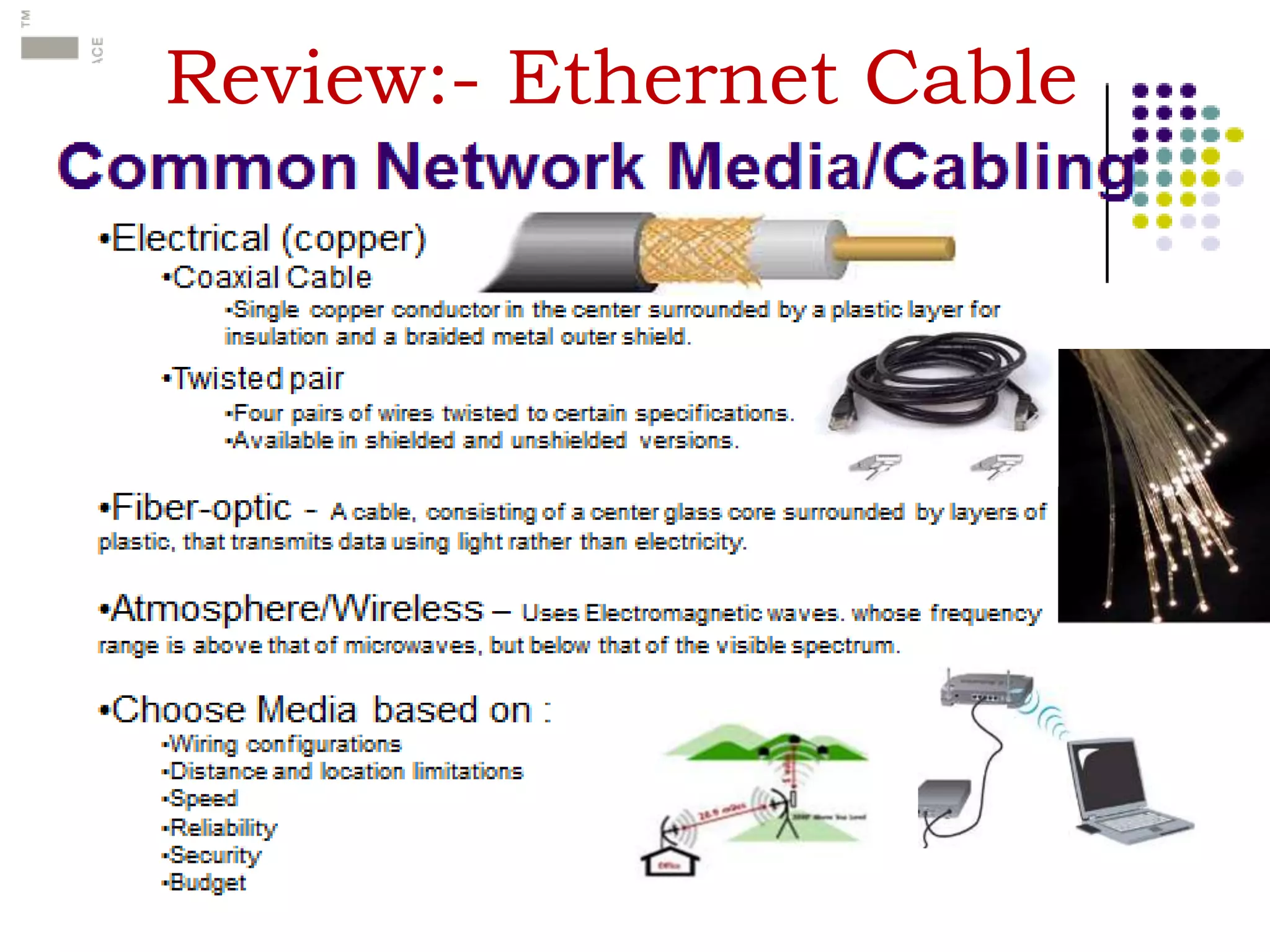 Straight&Cross-over cable connection | PPTX
