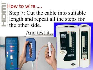 Straight&Cross-over cable connection | PPTX