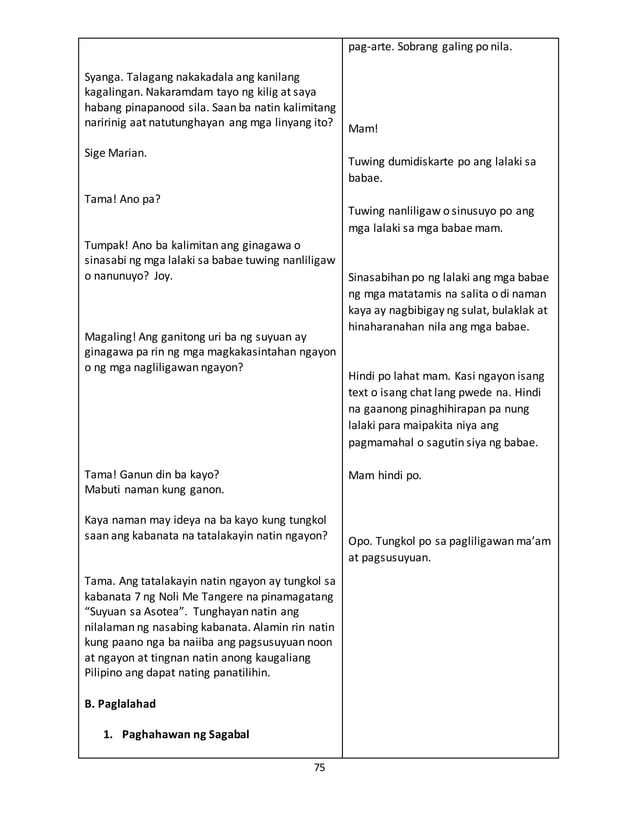 Suyuan sa Asotea detailed Lesson plan | DOCX