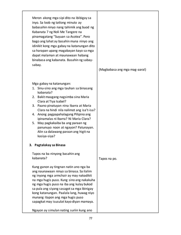 Suyuan sa Asotea detailed Lesson plan | DOCX