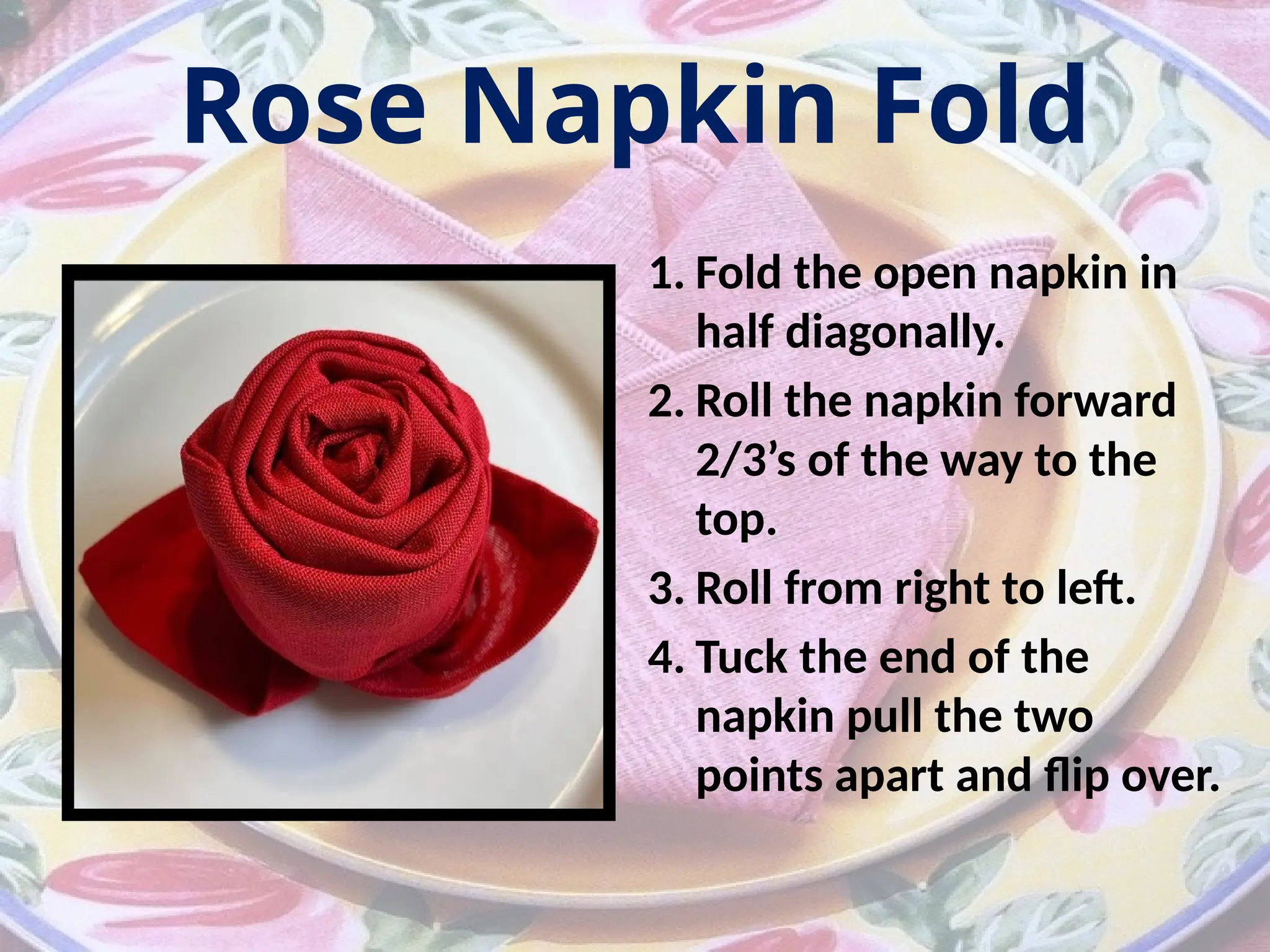 FINAL DEMO NAPKIN FOLDING.POWER POINT PRESENTATION | PPTX