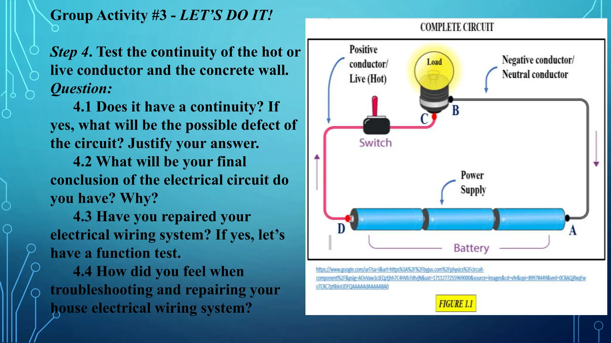 Trouble shooting electrical defects in ELECTRICAL INSTALLATION | PPTX