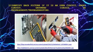 Trouble shooting electrical defects in ELECTRICAL INSTALLATION | PPTX
