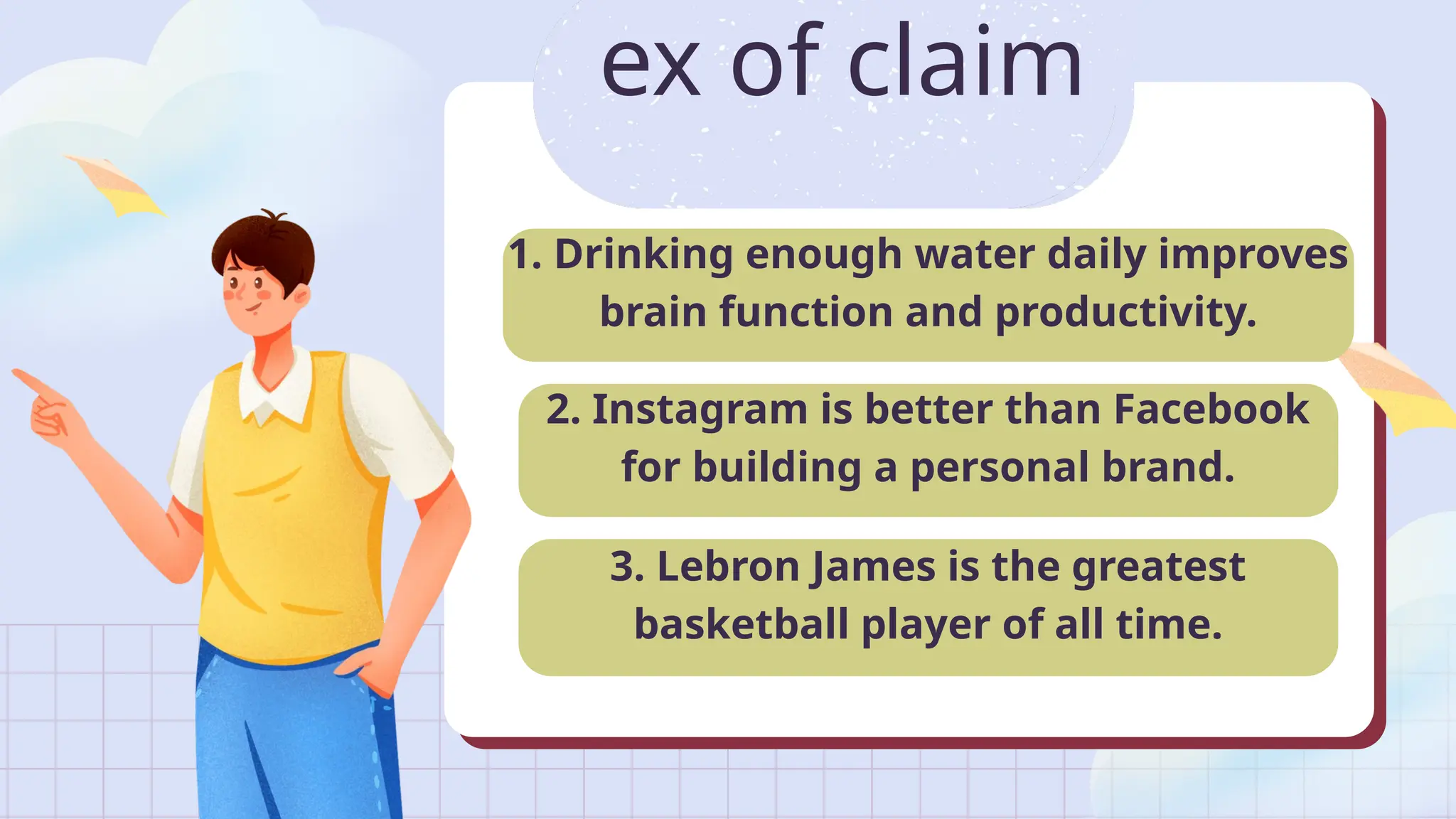 Claim and counterclaim lesson in secondary | PPTX