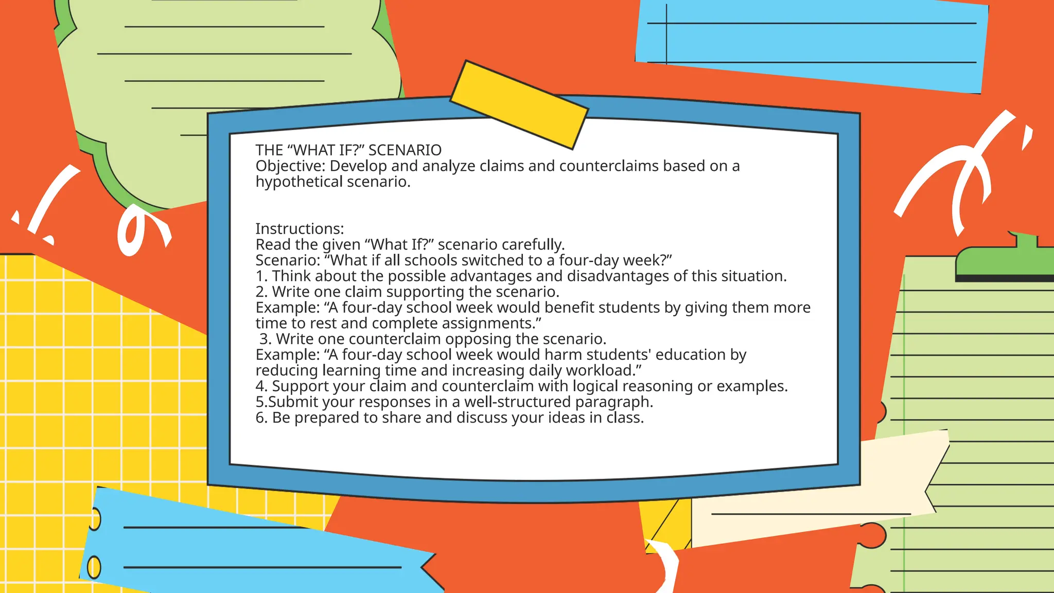 Claim and counterclaim lesson in secondary | PPTX