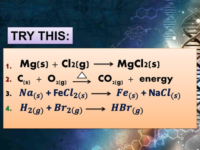 Writing and Balancing Chemical Equation | PPTX | Chemistry | Science