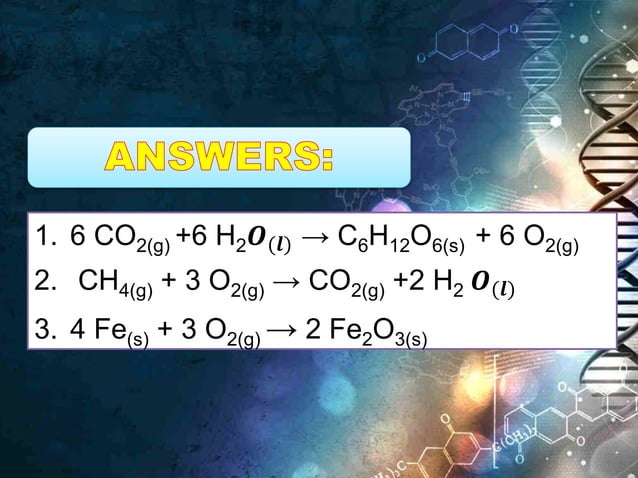 Writing and Balancing Chemical Equation | PPTX | Chemistry | Science
