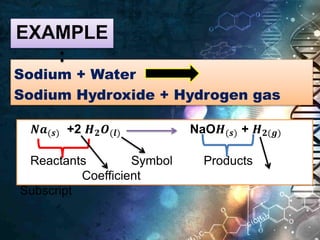Writing and Balancing Chemical Equation | PPTX