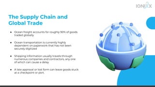 Optimizing Logistics With Blockchain Technology | PPTX