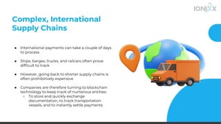 Optimizing Logistics With Blockchain Technology | PPTX
