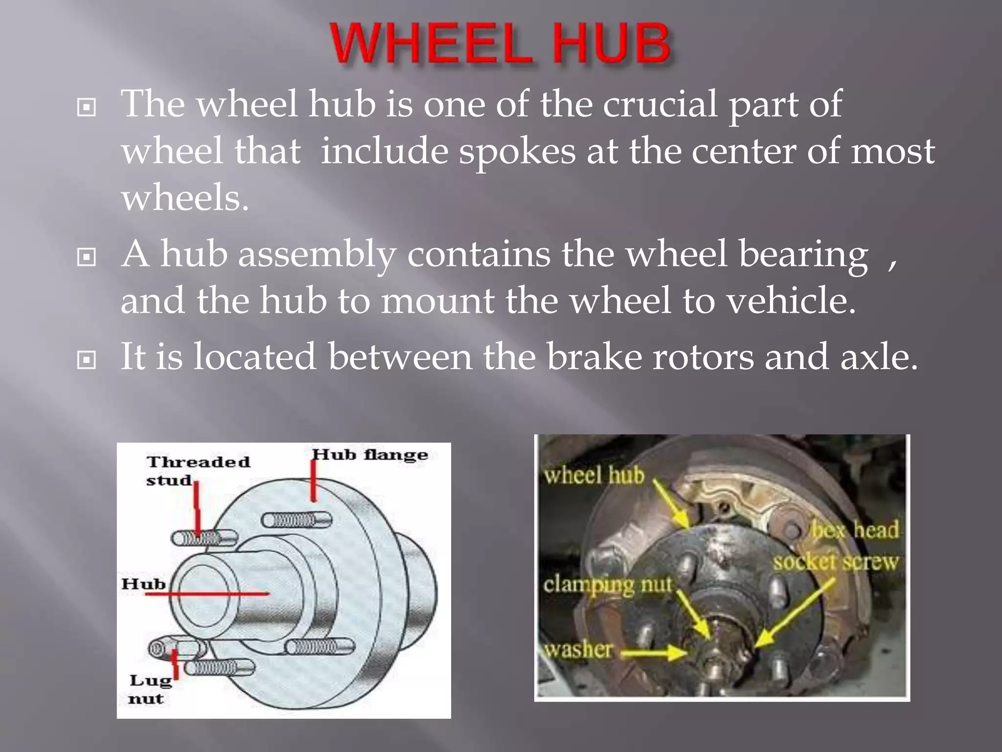 Design, Analysis and Optimization of Automobile Wheel Hub | PPTX