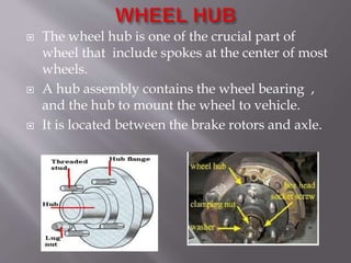Design, Analysis and Optimization of Automobile Wheel Hub | PPTX
