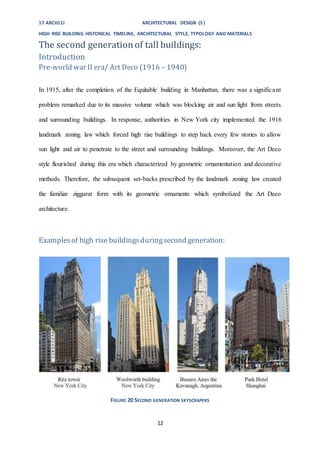 High rise historical timeline, architectural style, typology and ...