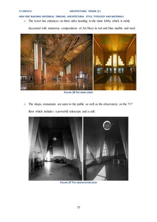 High rise historical timeline, architectural style, typology and ...